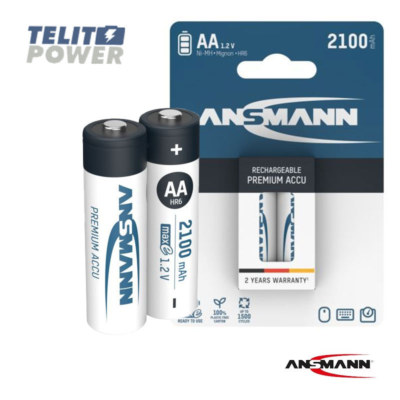 Ansmann AA 2100mAh NiMH punjiva baterija – maxE tehnologija