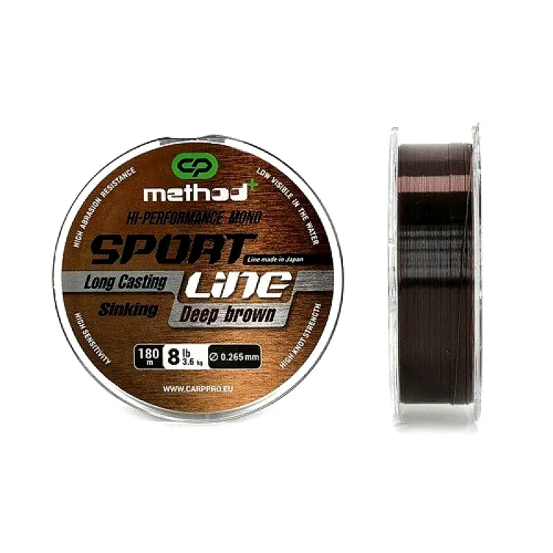Carp Pro METHOD+ FLAT FEEDER LINE 180m 0.265mm (CP4616-0265) 50295