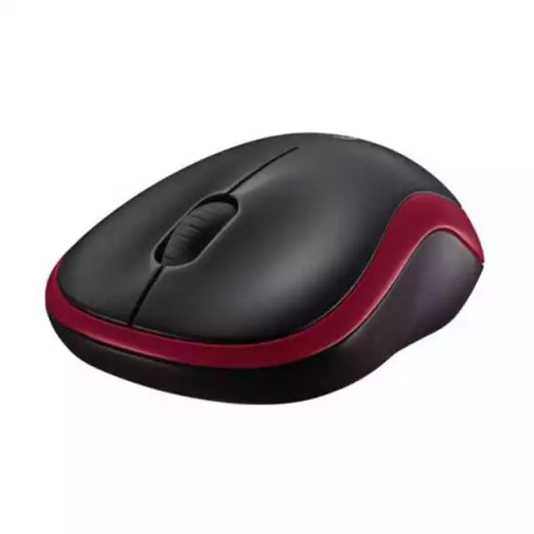 Bežični miš Logitech M185 1000dpi, crveni - optički