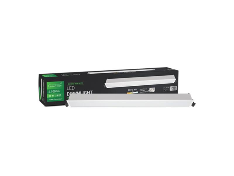 GREENTECH LED UGRADNI SPOT 30W 3CCT (DW-S02-30W-3CCT)