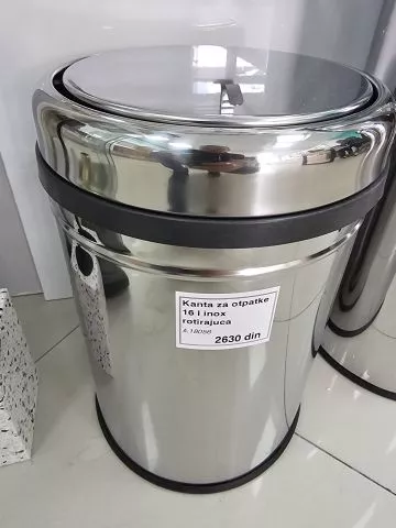Kanta za otpatke 16 l Inox rotirajuća