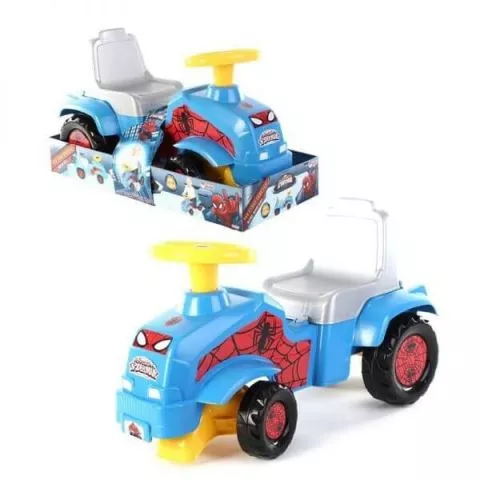 Traktor guralica Spiderman plavi