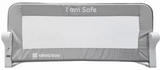 Zaštitna ogradica za krevet I am Safe 102cm, siva