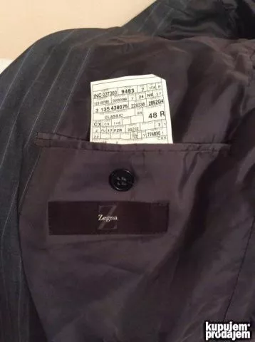 Original Ermenegildo Zegna sako 48 NOV 100% Lana Made in Italy