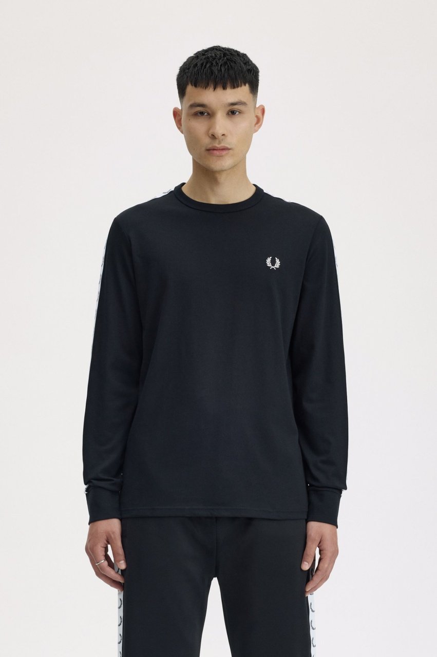 FRED PERRY LONG MAJICA BLACK