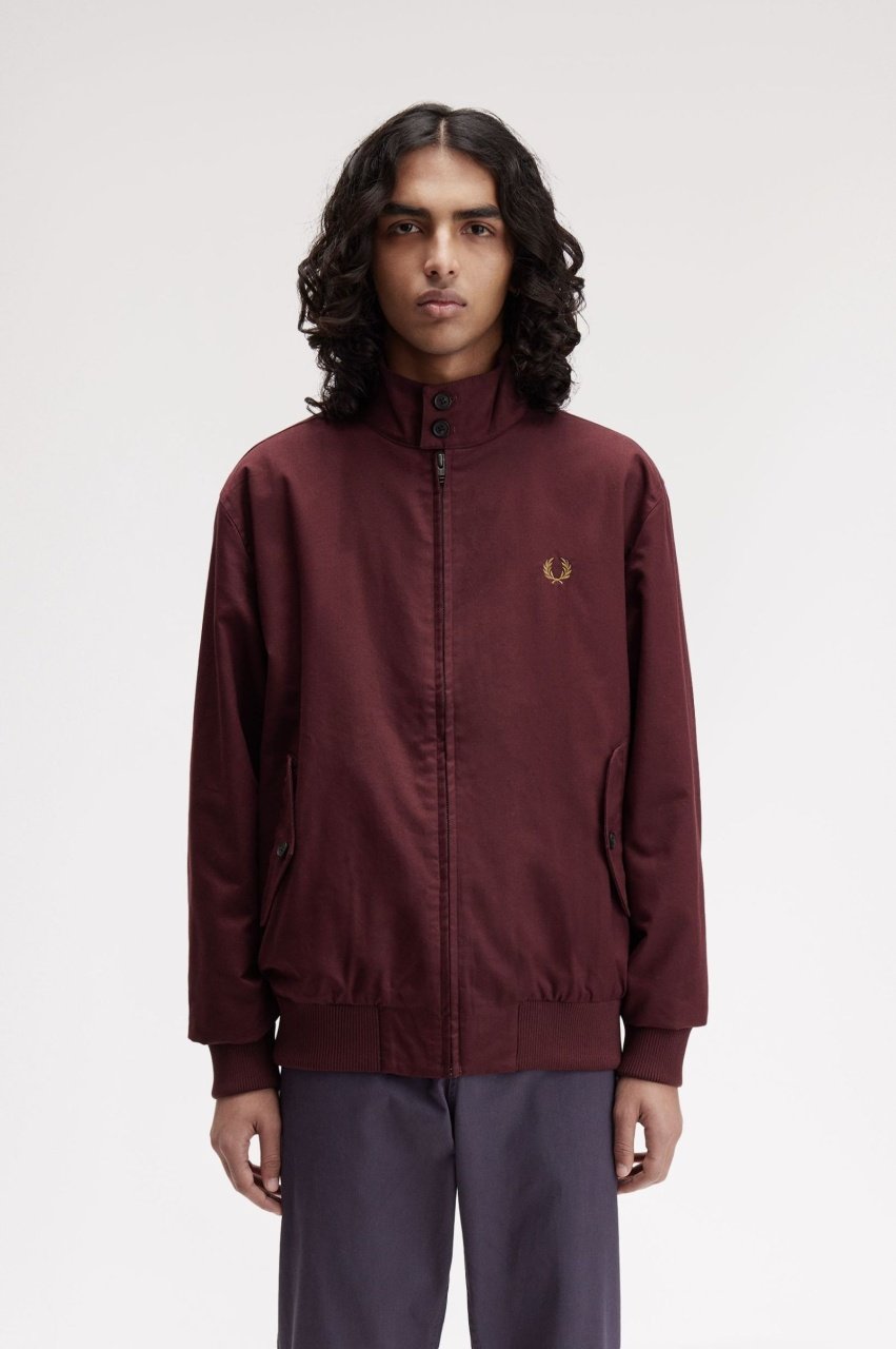 FRED PERRY HARRINGTON JAKNA OXBLOOD