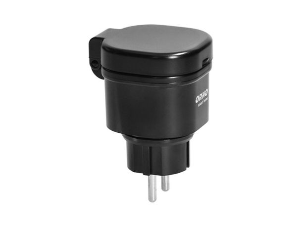 ORNO OR-SH-1733(GS) 13A IP44 šuho adapter sa prijemnikom 433.92 MHz, crni
