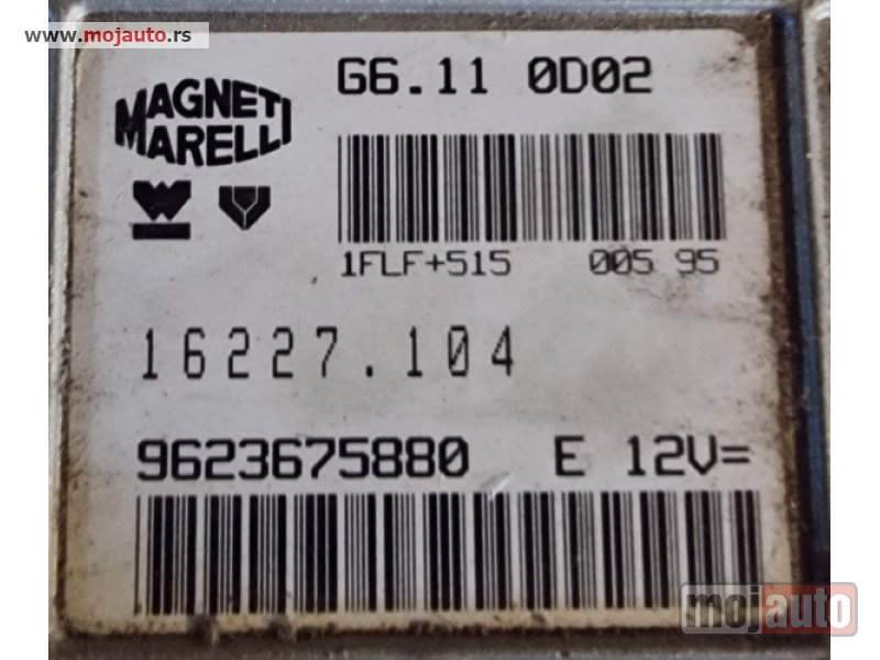 Pežo KOMPJUTER G6.11 0D02 Magneti Marelli 16227.104 Citroen 9623675880 Peugeot