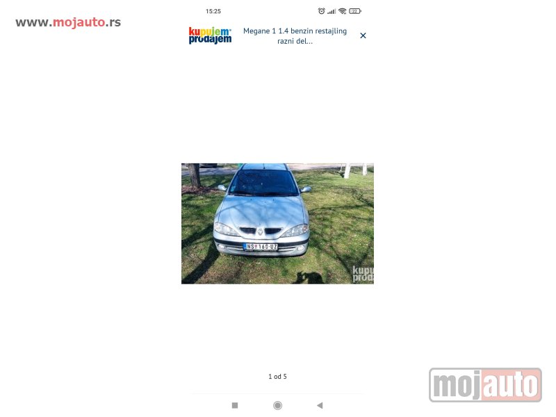 Megane 1 1.4 benzin 16 v razni delovi