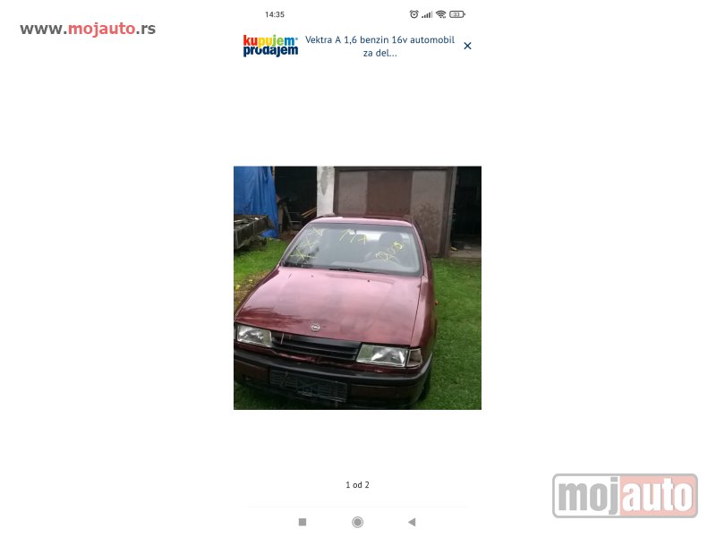 Vektra A 1.6 benzin 16v razni delovi