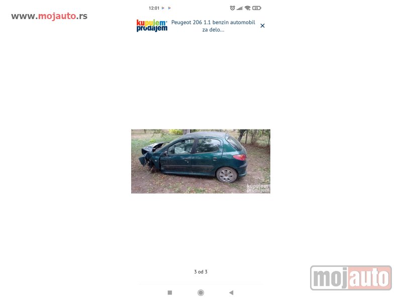 Peugeot 206 1.1 benzin 2002 razni delovi