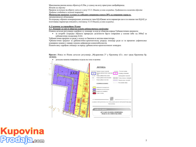 Na prodaju građevinsko zemljište 1.000 m² – Kruševac, Mudrakovac, kod Kromberg & Schubert-a