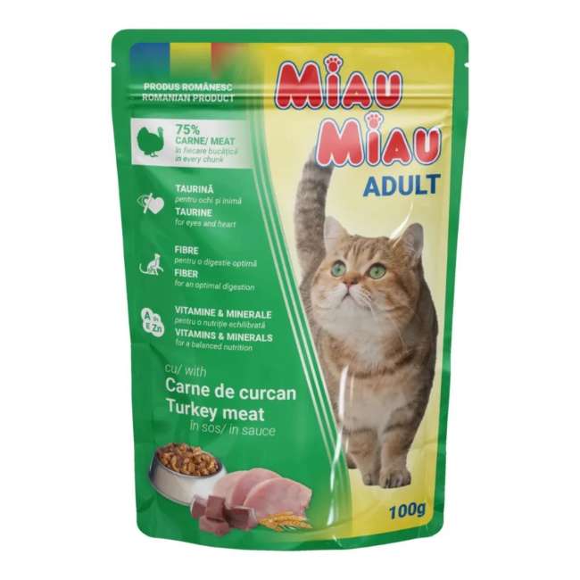MIAU MIAU SOSIĆ ZA MAČKE ĆURETINA 100GR