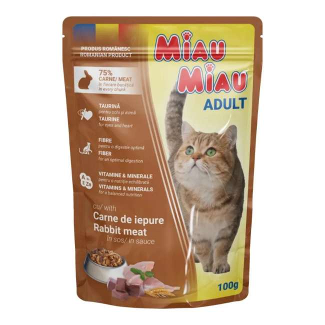 MIAU MIAU SOSIĆ ZA MAČKE ZEČETINA 100GR