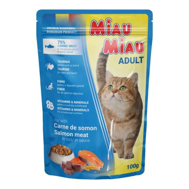 MIAU MIAU SOSIĆ ZA MAČKE losos 100GR