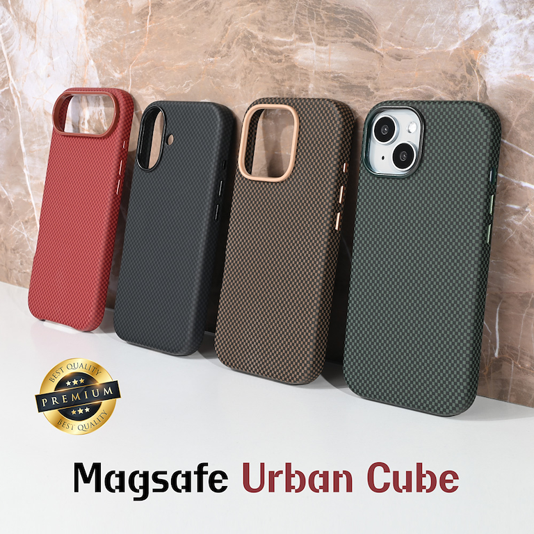 Zastitna maska (futrola) Magsafe Urban Cube - iPhone 16 6.1 zelena