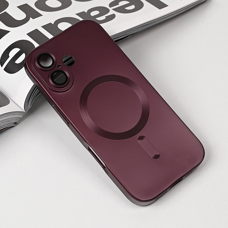 Zastitna maska (futrola) Magsafe Chrome - iPhone 17 6.3 bordo