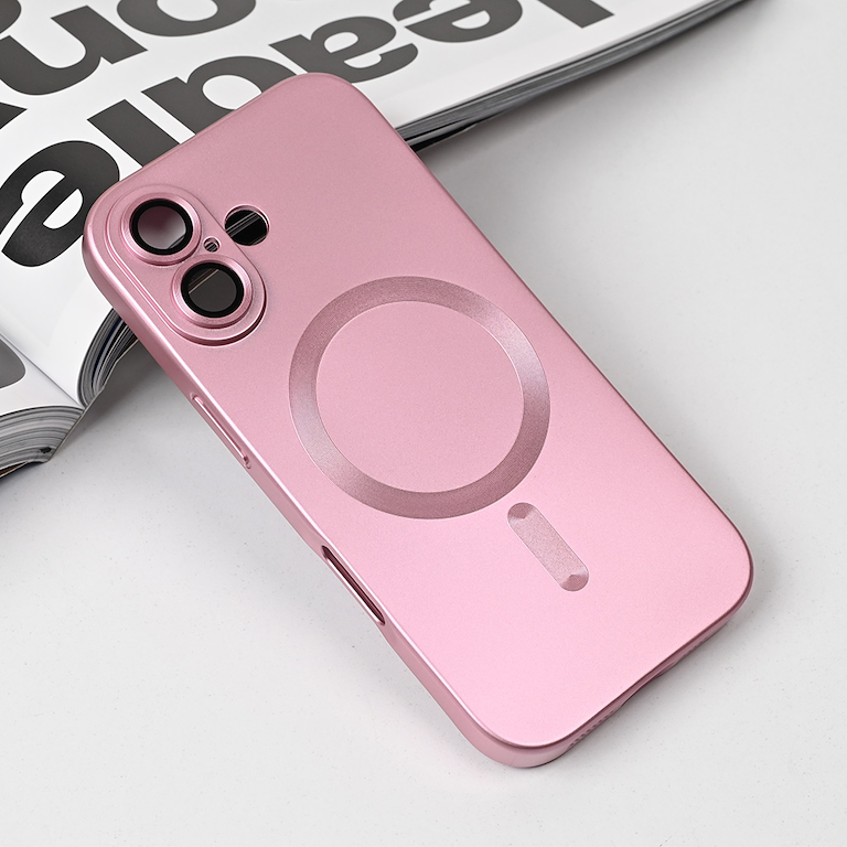 Zastitna maska (futrola) Magsafe Chrome - iPhone 17 6.3 roze