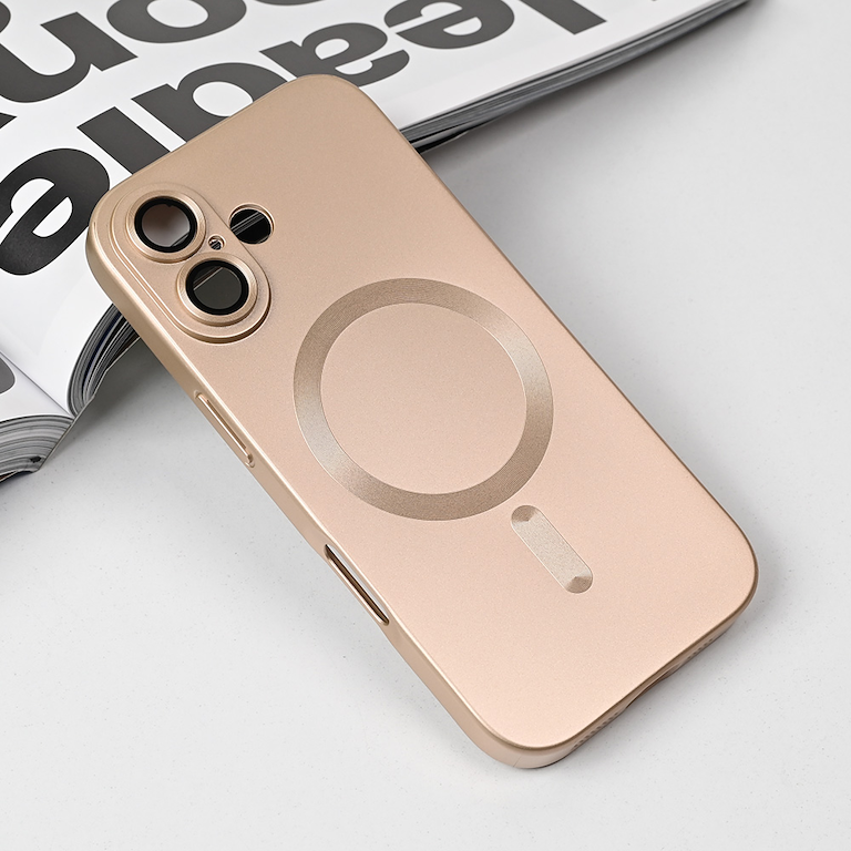 Zastitna maska (futrola) Magsafe Chrome - iPhone 17 6.3 zlatna