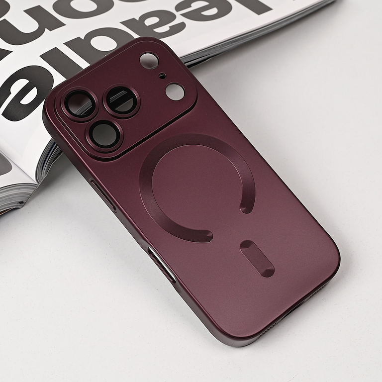 Zastitna maska (futrola) Magsafe Chrome - iPhone 17 Pro bordo