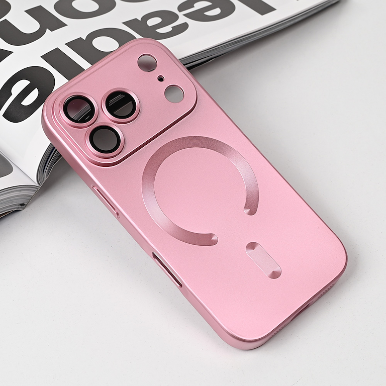 Zastitna maska (futrola) Magsafe Chrome - iPhone 17 Pro roze