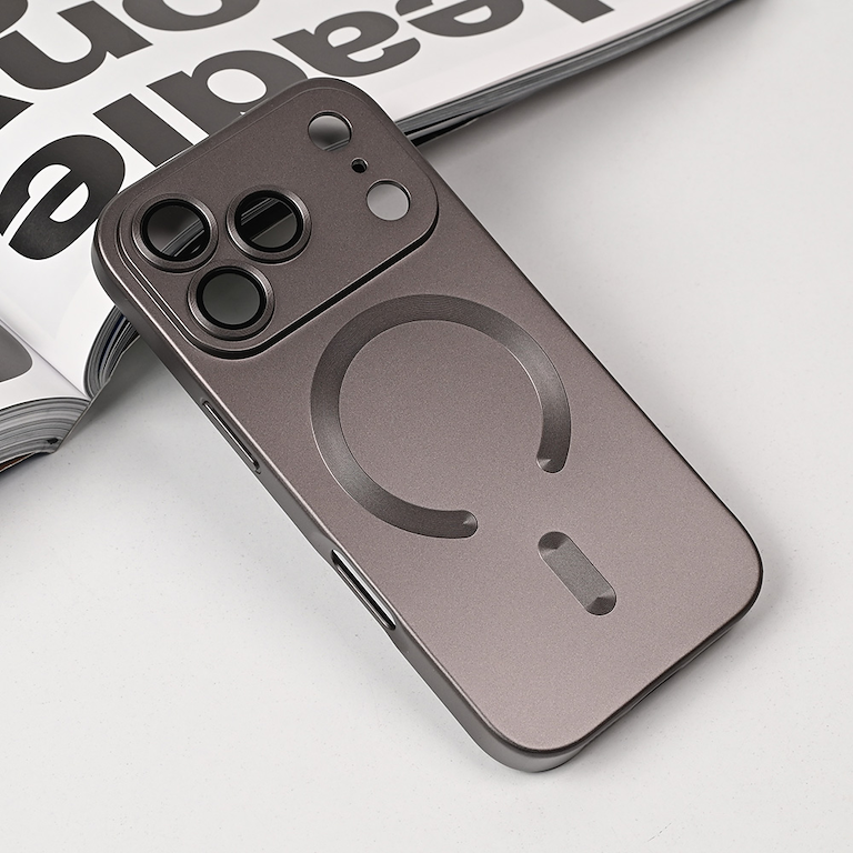 Zastitna maska (futrola) Magsafe Chrome - iPhone 17 Pro siva