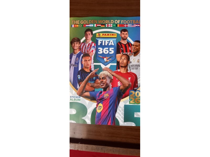 PANINI FIFA 365 2026 PRAZAN ALBUM NAJNOVIJE