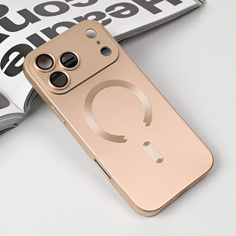 Zastitna maska (futrola) Magsafe Chrome - iPhone 17 Pro Max 6.9 zlatna