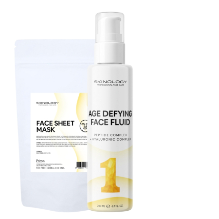1 Age-defying Face Fluid + Sheet Masks