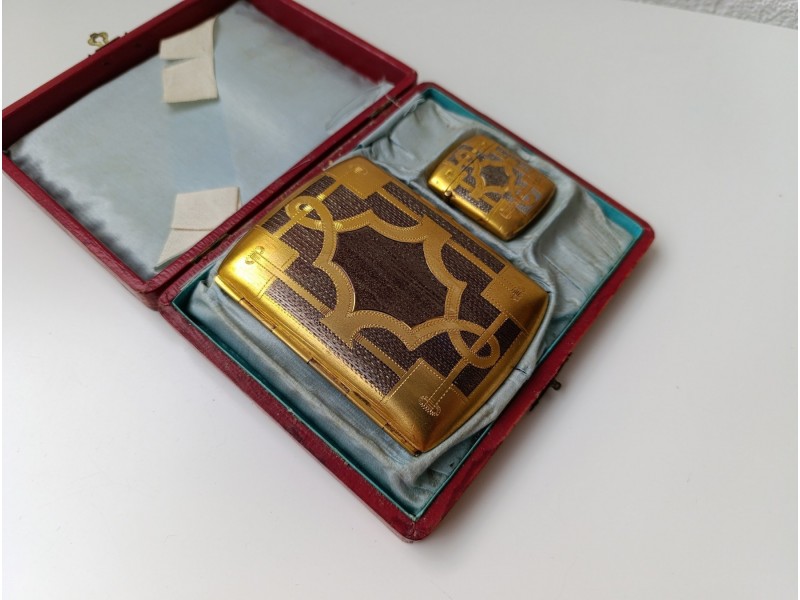 Art Deco prastara tabakera set - RAREEEEEE