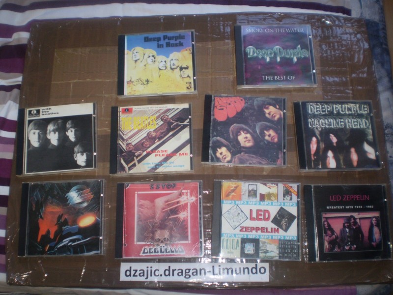Deep purple The Beatles ZZ top Led Zeppelin 10 cd eova