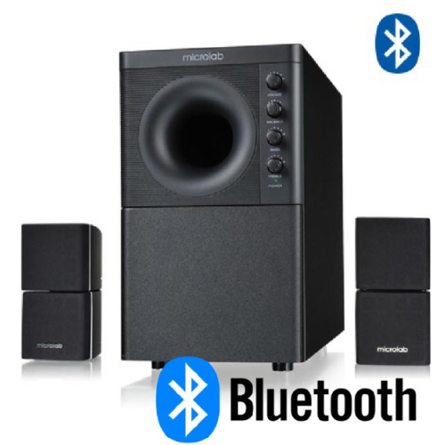 Microlab X3BT Aktivni drveni zvucnici 2.1 sistem 98W RMS, 3,5mm, Bluetooth