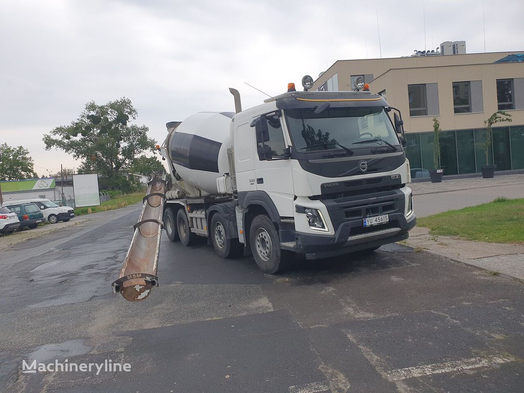 Intermix Putzmeister na šasiji Volvo FMX 500 8x4 10m3 Intermix + 12m long halfpipe, remote control, t kamion s mešalicom za beton