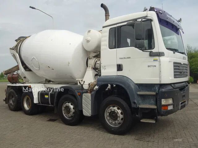 MAN TGA 35.360 8X4 MIXER STEEL SPRINGS BIG AXELS MANUAL FEUL POMP kamion s mešalicom za beton
