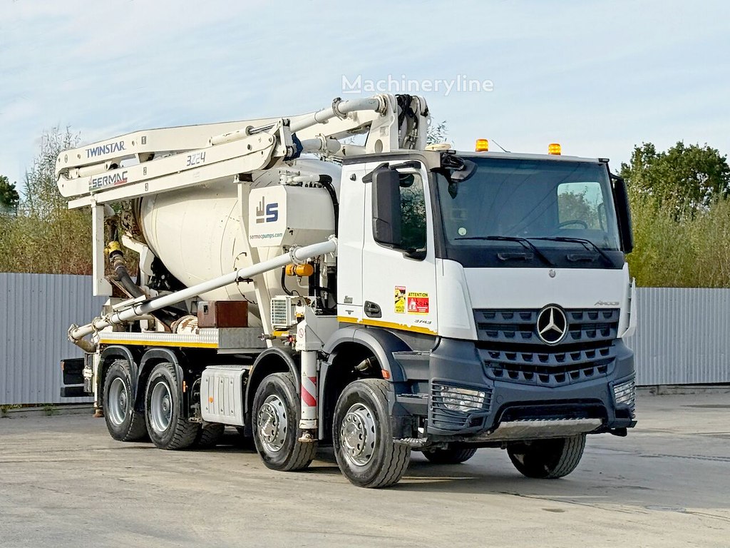Sermac na šasiji Mercedes-Benz AROCS 3743 pumpa za beton