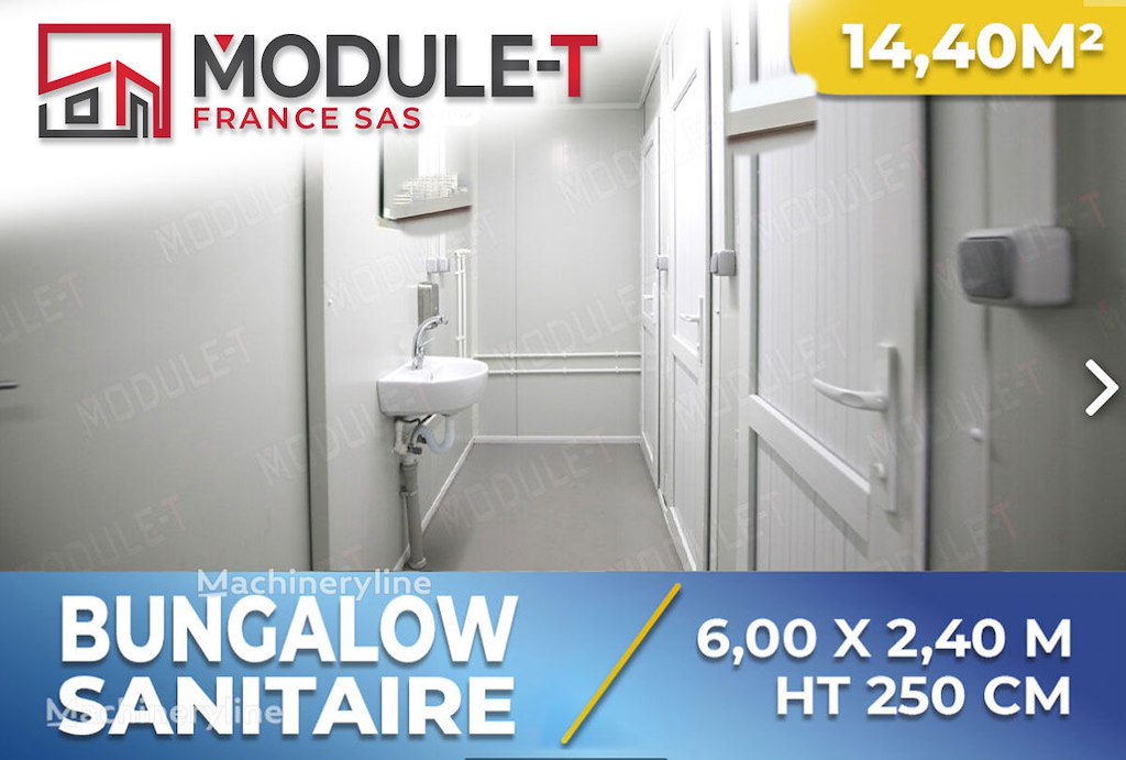 Novi Module-T Avec WC et douche | 20ft sanitarni kontejner