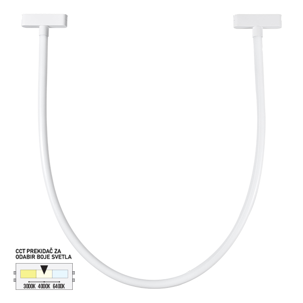 LED MAGNETNA SVETILJKA CCT ULTRA SLIM FMS4006-20 WH