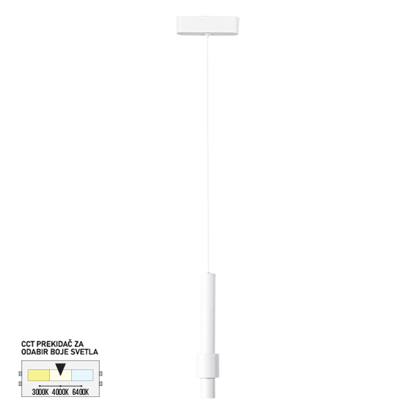 LED MAGNETNA VISILICA CCT ULTRA SLIM FMS4005-7 WH