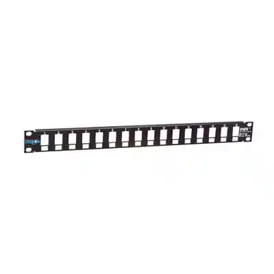 Mirsan Patch panel 19/1U sa 16 slotova ,bez modula RAL9005 Mirsan MR.19P16P1U.01