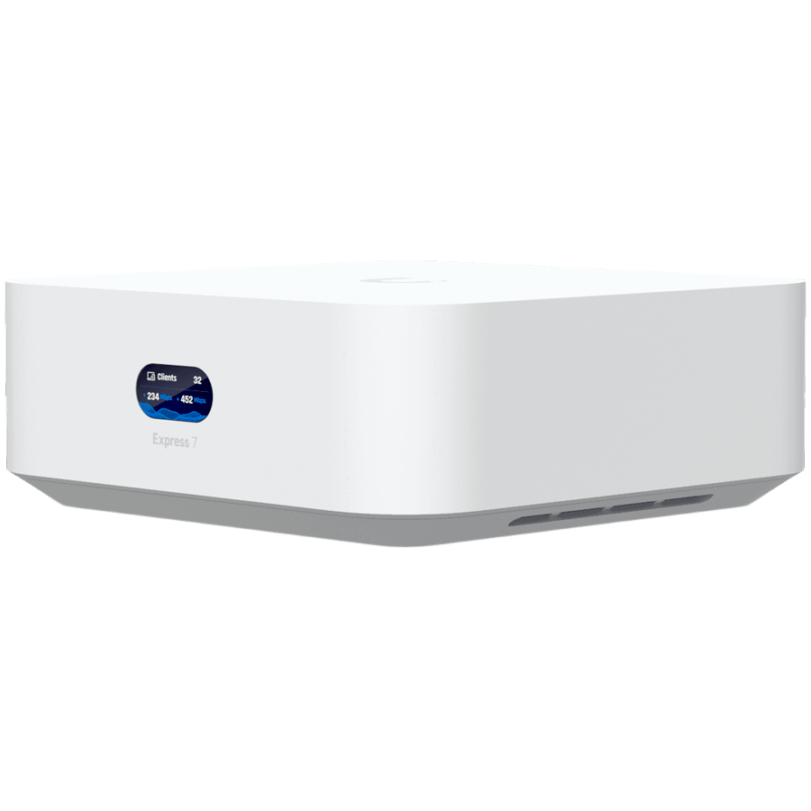 Ubiquiti UniFi Express 7 UX7 Mesh-scalable, super-compact 10G Cloud Gateway with integrated WiFi 7, 10 GbE RJ45 WAN port, 2.5 GbE RJ45 LAN port to extend network, up to 30+ UniFi devices and 300+ ...
