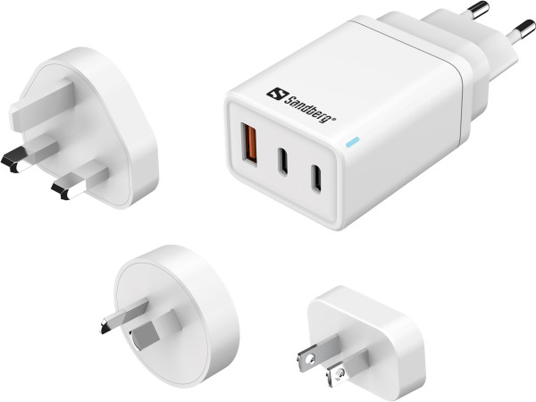 Sandberg 3in1 TravelCharger USB-C/A 65W 441-59