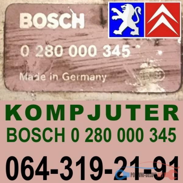 Polovni Delovi Za Peugeot 405 BOSCH 0 280 000 345 Elektrika I Paljenje