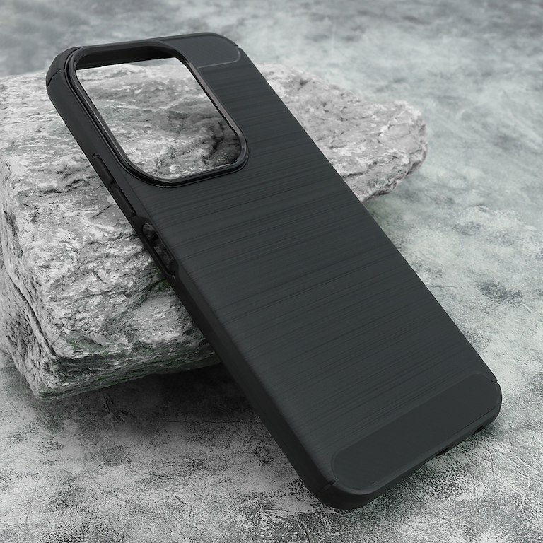 Zastitna silikonska maska (futrola) BRUSHED - Xiaomi Redmi 15C 4G 173mm (EU)/Redmi 15C 5G 173mm crna (MS)