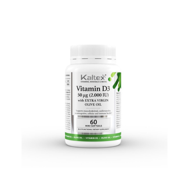 KALTEX VITAMIN D3 mini softgel kapsule, 60kom
