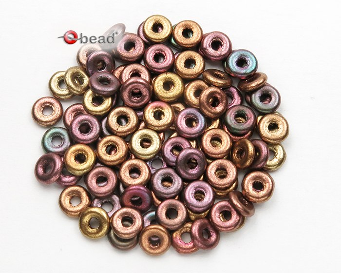 O-BEAD 2X4MM K01640 PURPLE IRIS GOLD (2,5GR)