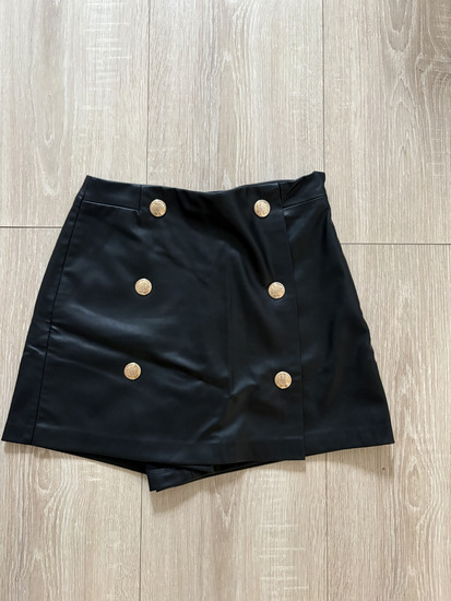 ZARA FAUX LEATHER SKORT