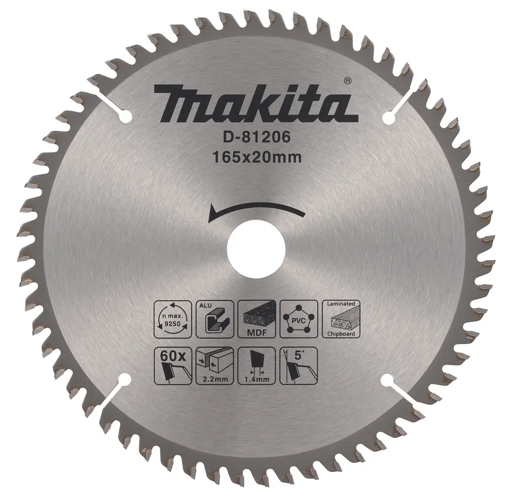 MAKITA D-81206 TCT list testere Fi165