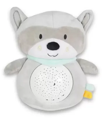 Moni Toys noćna lampa&bela buka i projektor za bebe Snuggly Raccoon