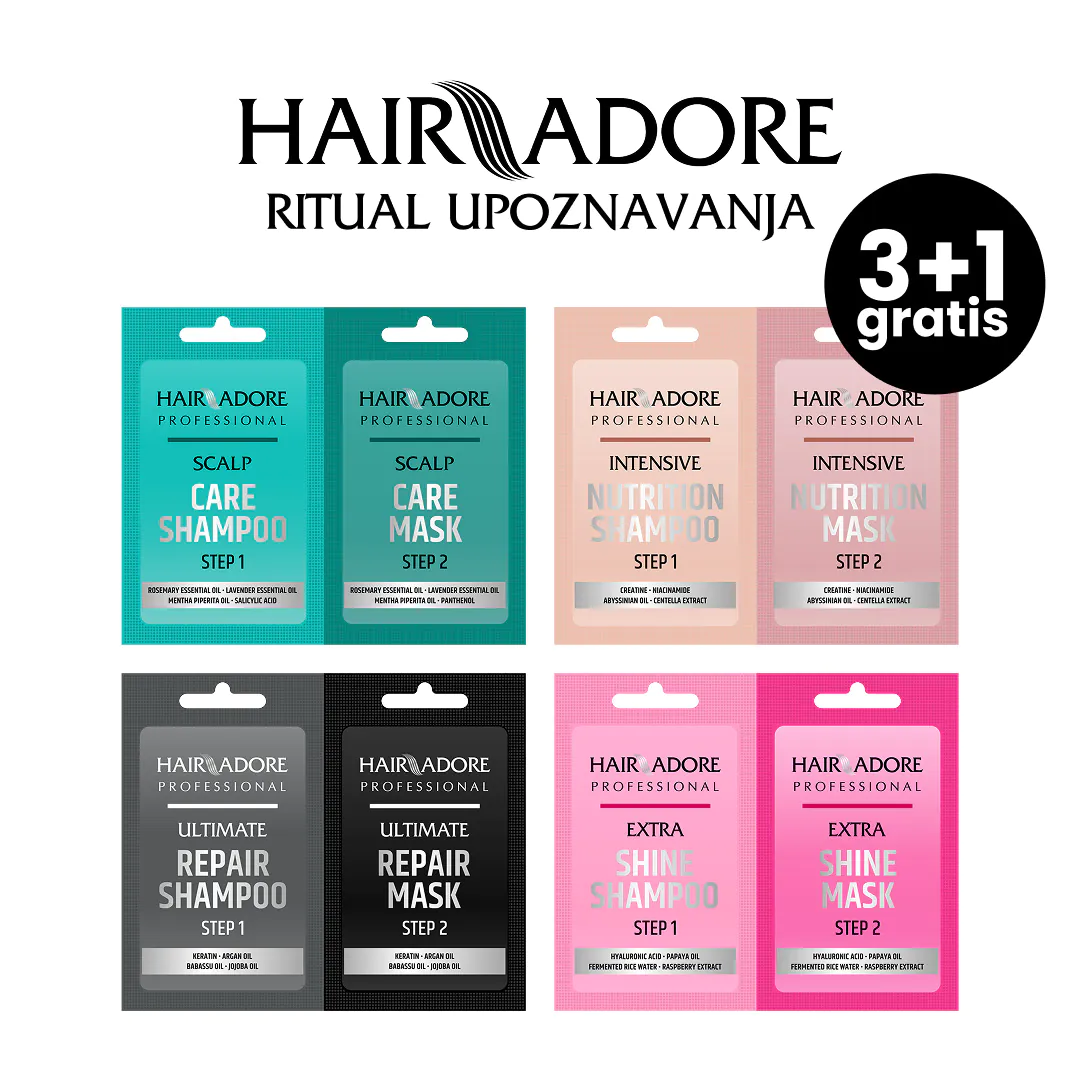 HAIR ADORE RITUAL UPOZNAVANJA 3+1 GRATIS