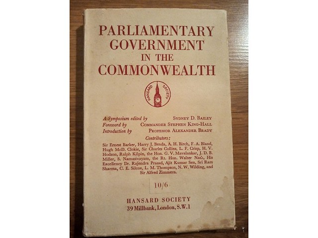 Parliamentary government, komonvelt, 1951